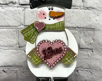 DIY Valentines Day Snowman Kit | Unfinished Wood Blanks | DIY Wood ...