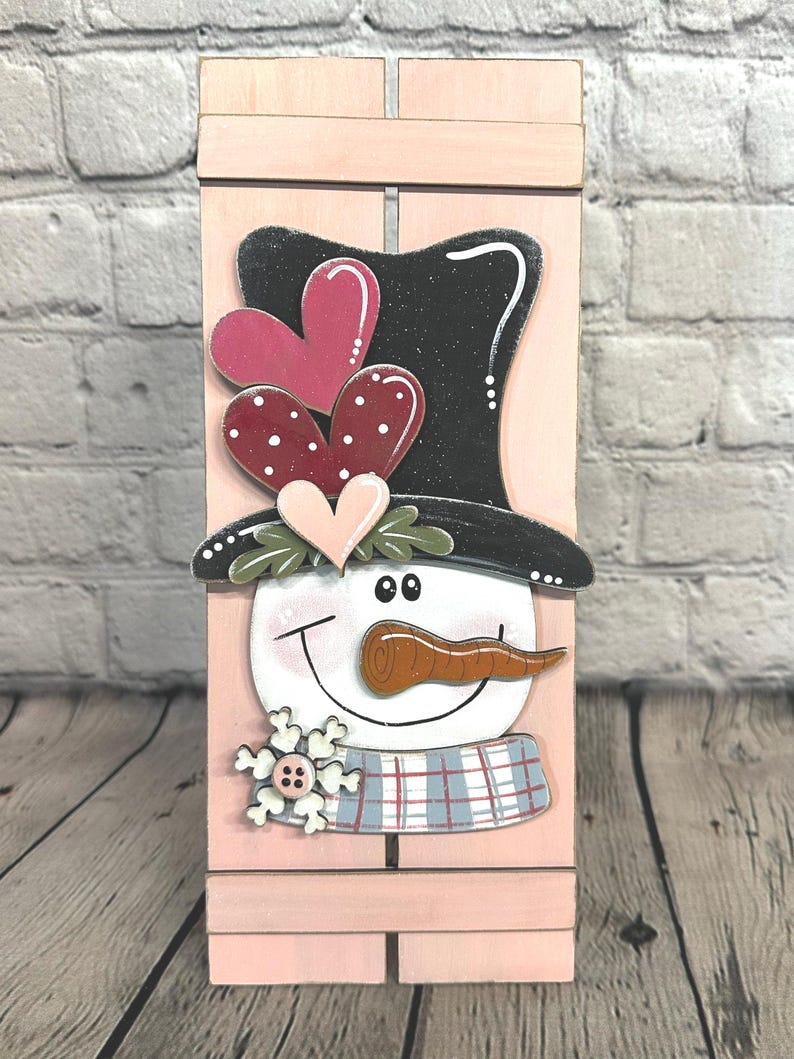 DIY Valentines Snowman Pallet Kit | DIY Wood Crafts | Wood Blanks ...