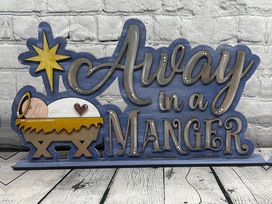 DIY Manger Kit | Christmas Crafts | DIY Wood Crafts | Unfinished Wood ...