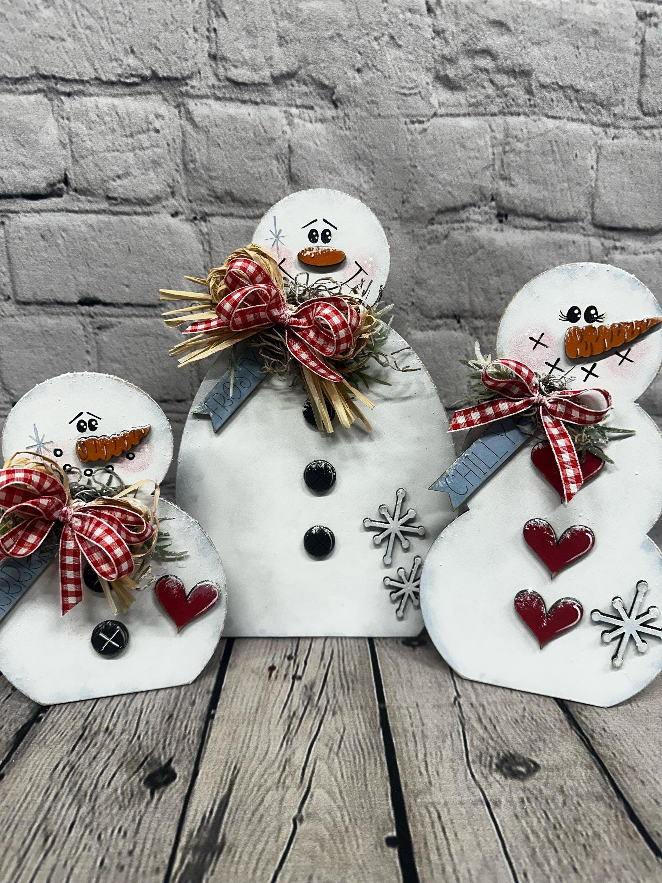DIY Snowman Family Kit | DIY Wood Crafts | Wood Blanks | Home Decor ...