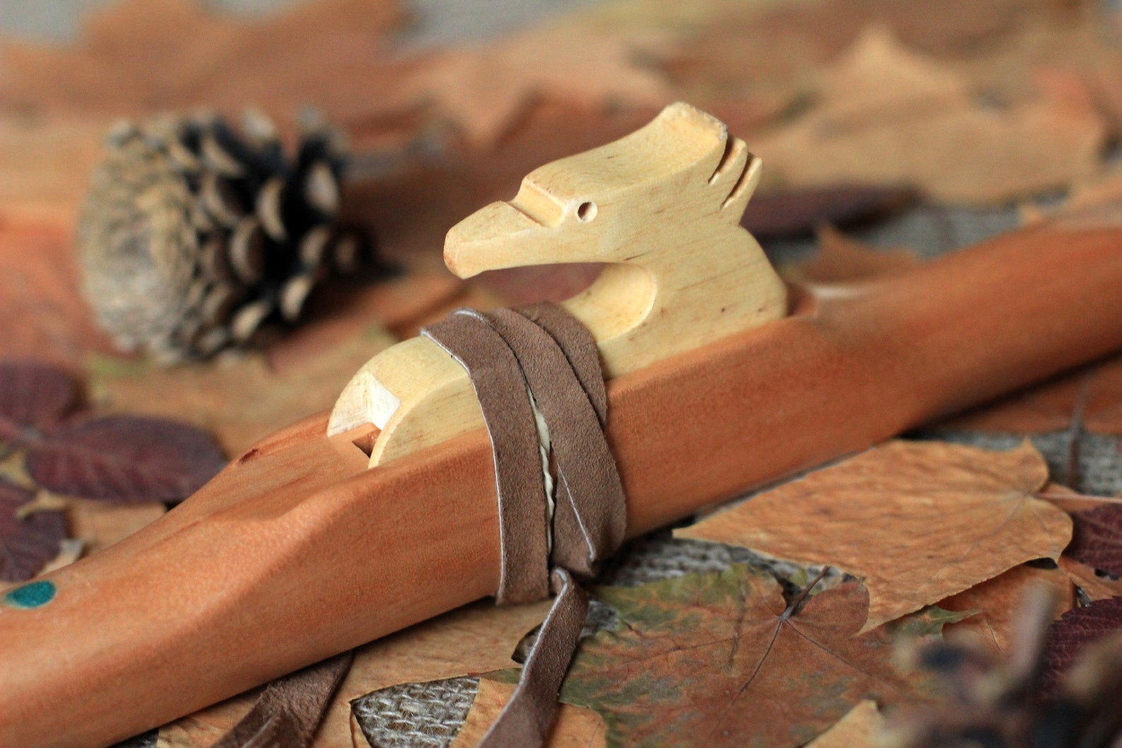 Native American Flute in Am, 440 Hz, Walnut, Turquoise - Etsy