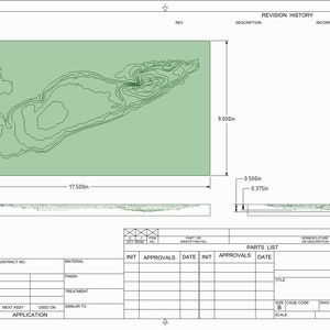 Lake Erie Depth Map STEP & STL File - Etsy