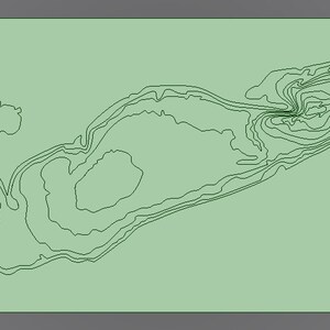 Lake Erie Depth Map STEP & STL File - Etsy
