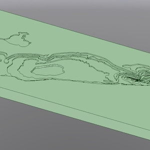 Lake Erie Depth Map STEP & STL File - Etsy