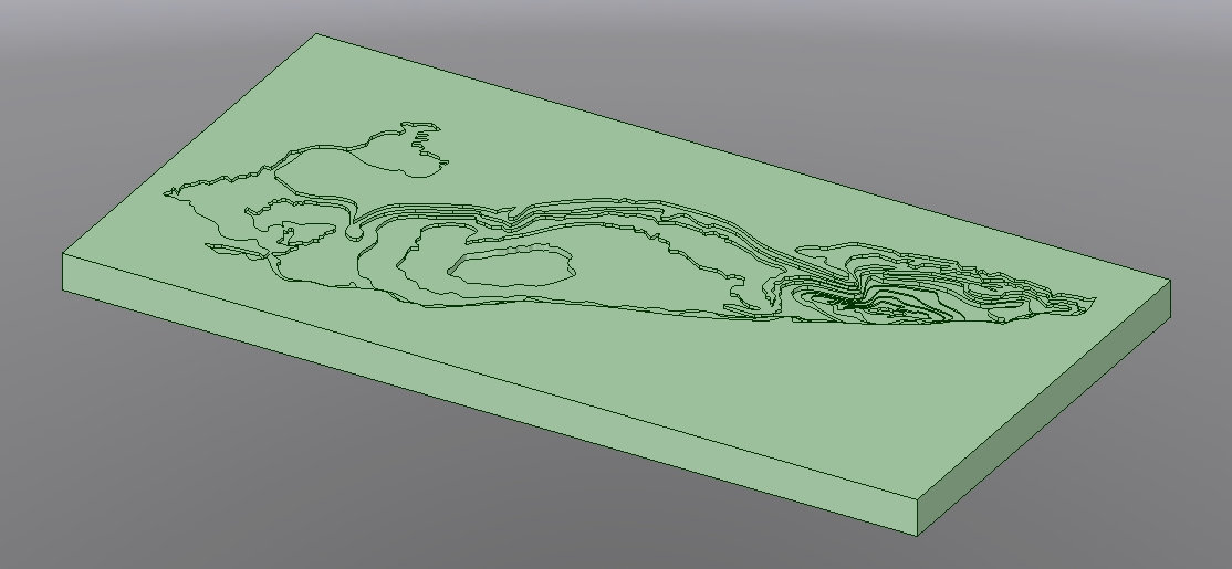 Lake Erie Depth Map STEP & STL File - Etsy