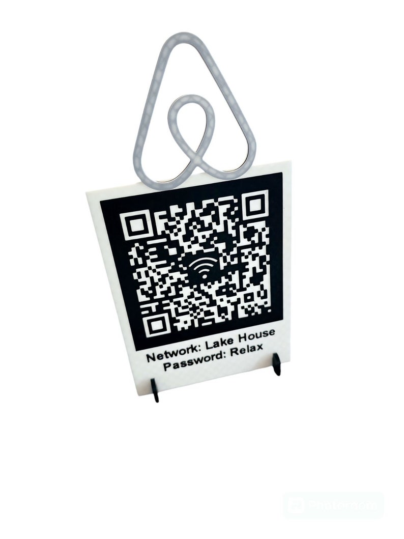 Large Custom Desktop QR Codes With Stand - Etsy