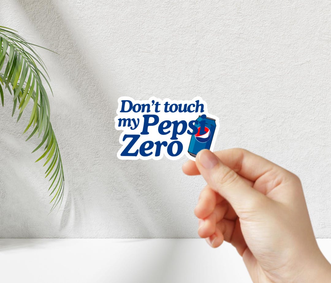 Pepsi Zero Sticker | Vinyl, Waterproof, Matte, Laptop Sticker, Water ...