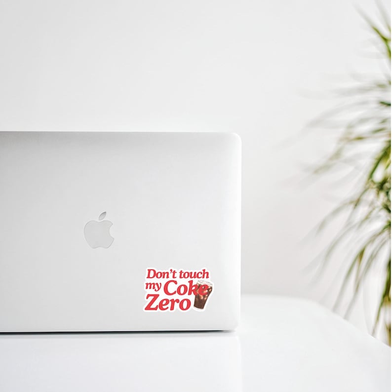 Coke Zero Sticker | Vinyl, Waterproof, Matte, Laptop Sticker, Water ...