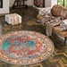 Vintage Round Rug|area Round Rug|living Room Rug|round Rug|circle Rug ...