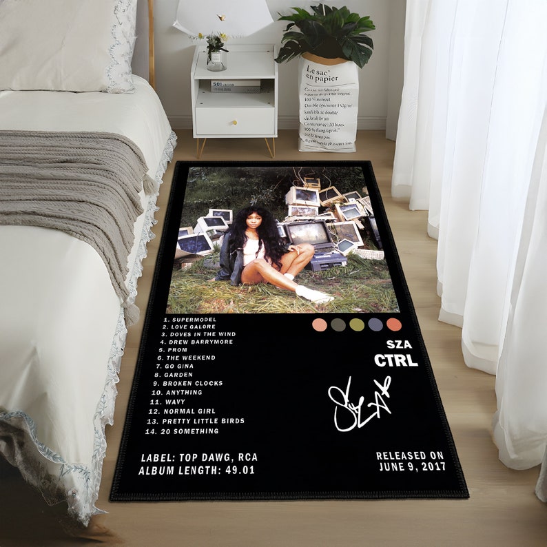 SZA Album Cover Rug,ctrl Album Cover Rug,album Cover Rug,area Rugs ...