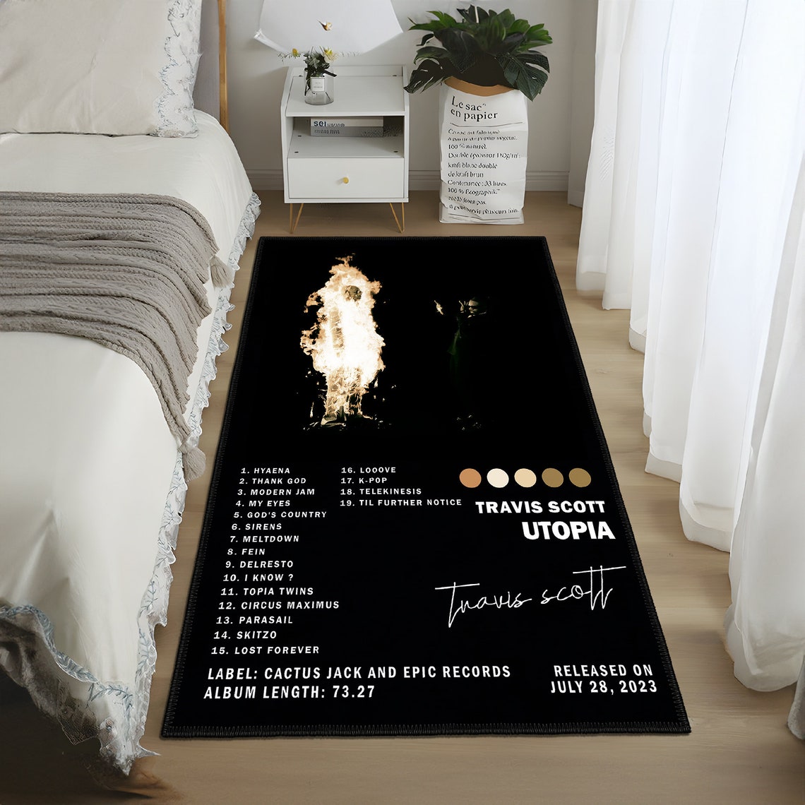 Travis Scott Album Cover Rug,utopia Album Cover Rug,album Cover Rug ...