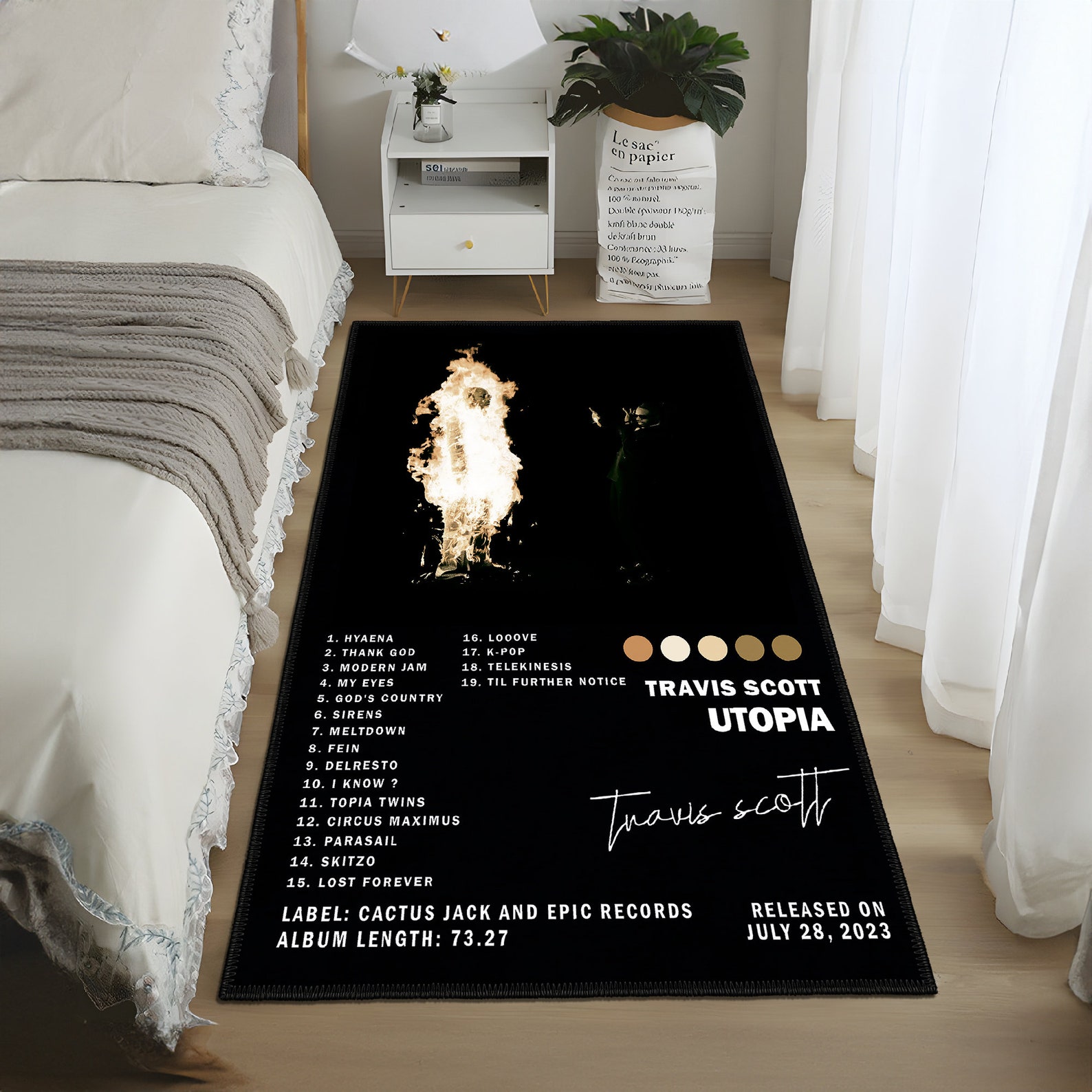 Travis Scott Album Cover Rug,utopia Album Cover Rug,album Cover Rug ...