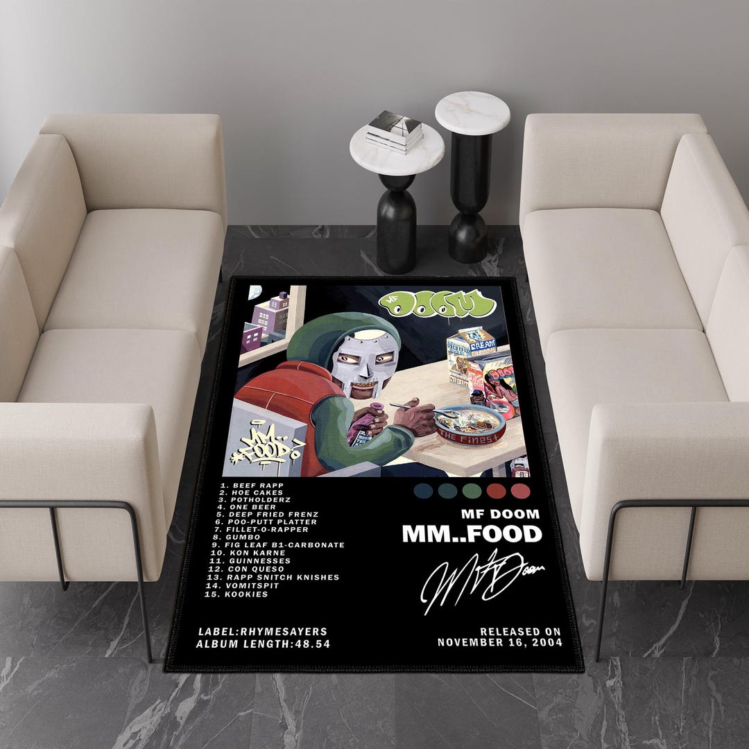 Album Cover Rug, MF DOOM Album Cover, Area Rugs, Album Cover Poster ...