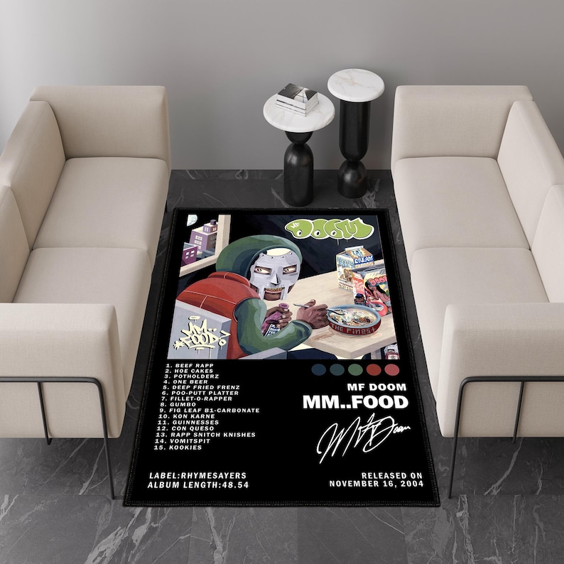 Album Cover Rug, MF DOOM Album Cover, Area Rugs, Album Cover Poster ...