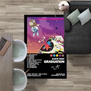 Kanye West Album Cover Rug, Album Cover Rug, Graduation Album Cover Rug ...
