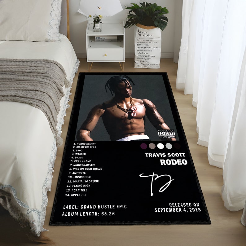 Travis Scott Album Cover Rug, Rodeo Album Cover Rug, Album Cover Rug ...