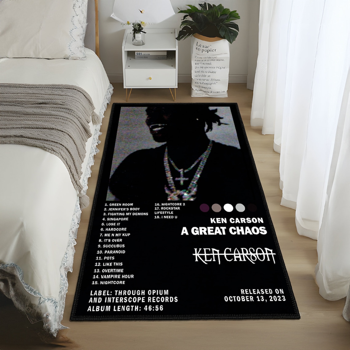 Ken Carson Album Cover Rug, Album Cover Rug, Indoor Rug, Area Rugs ...