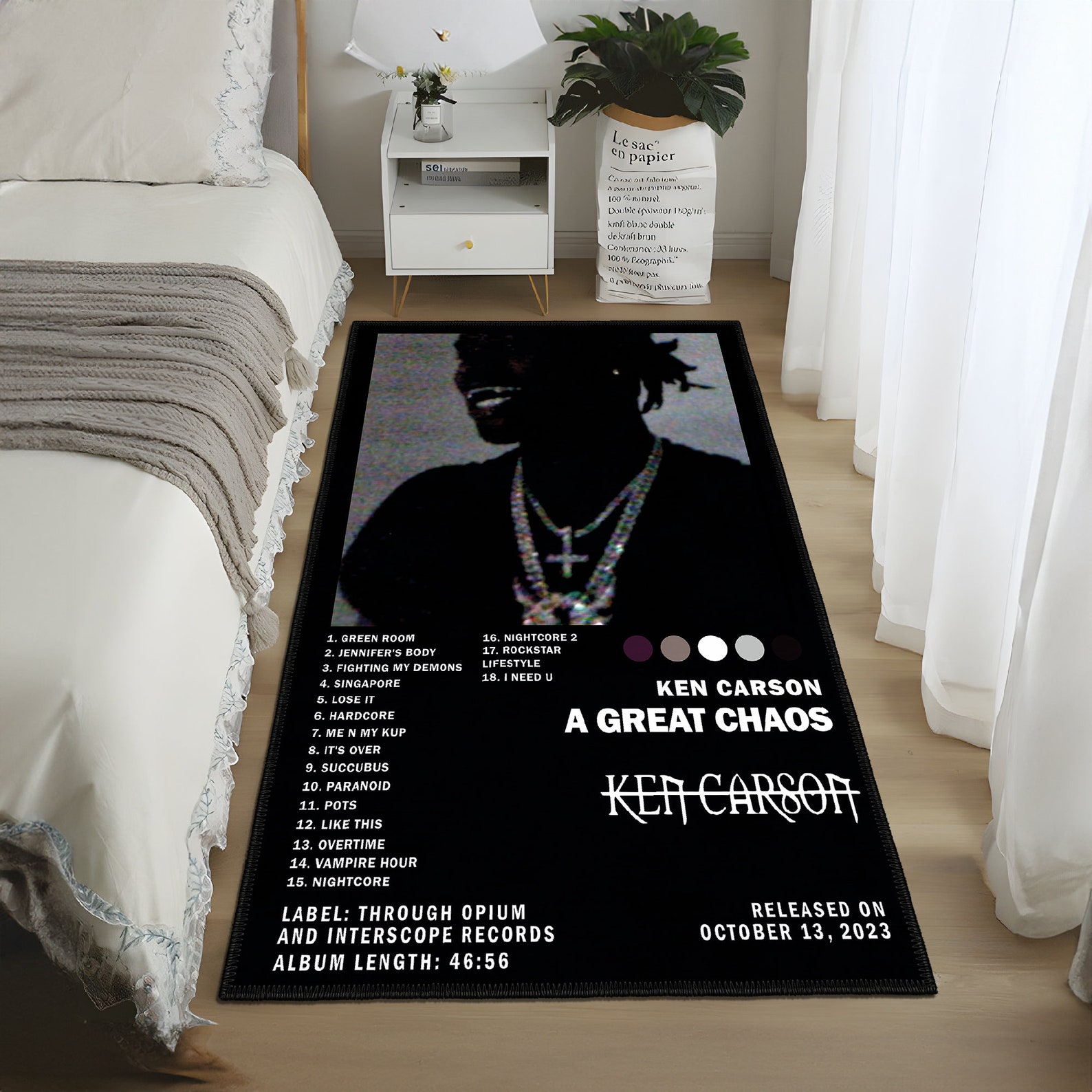 Ken Carson Album Cover Rug, Album Cover Rug, Indoor Rug, Area Rugs ...