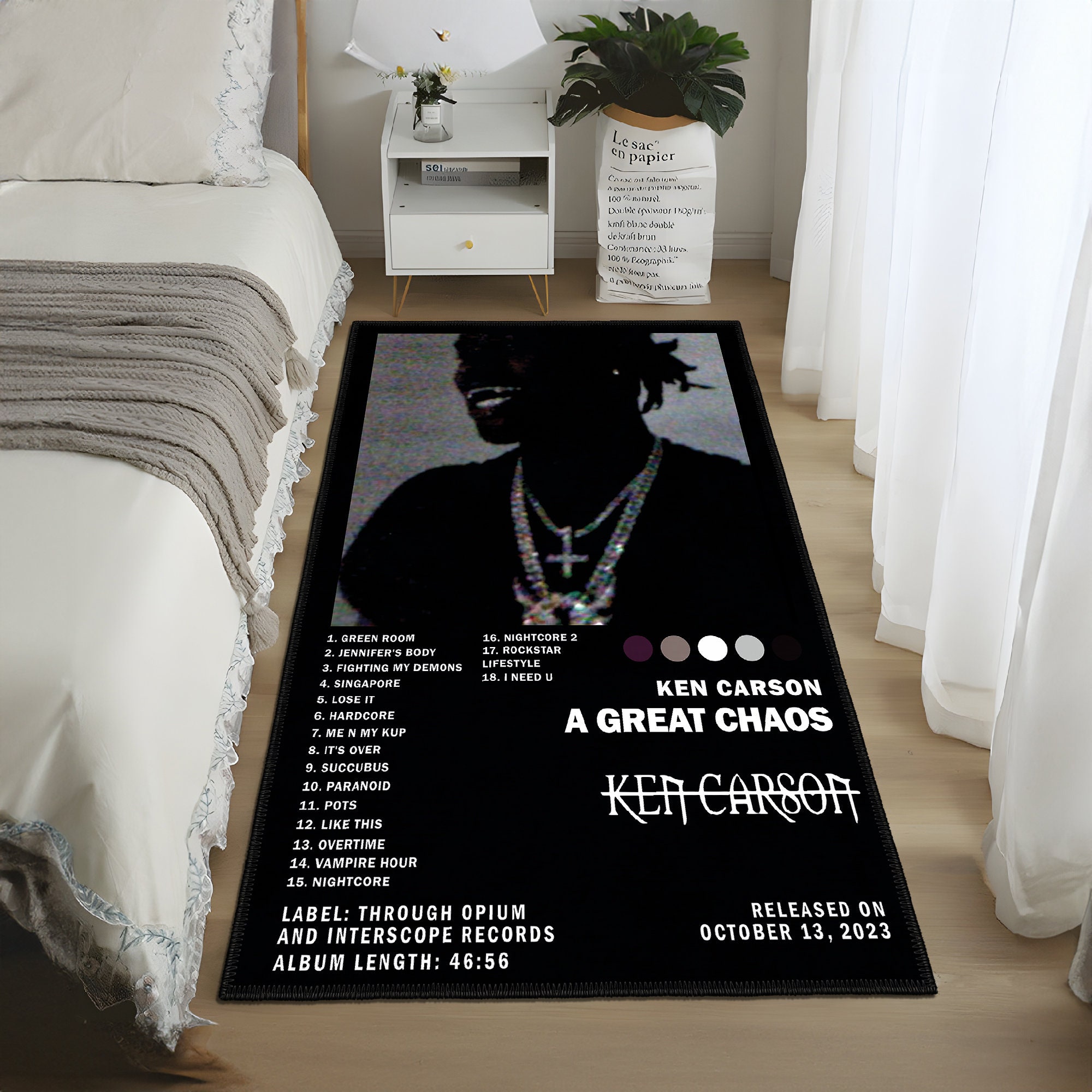 Ken Carson Album Cover Rug, Album Cover Rug, Indoor Rug, Area Rugs ...