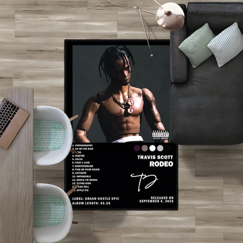 Travis Scott Album Cover Rug, Rodeo Album Cover Rug, Album Cover Rug ...