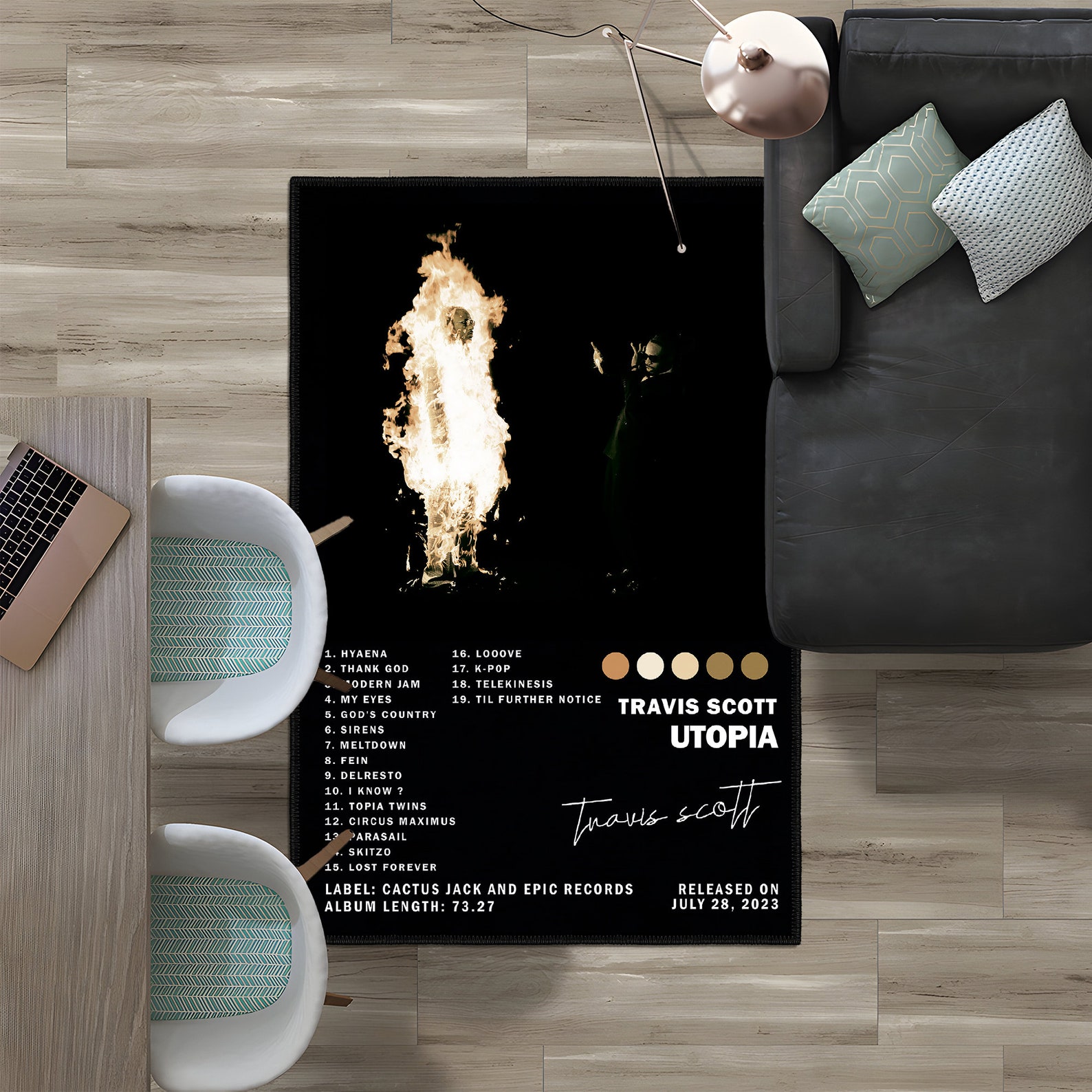 Travis Scott Album Cover Rug,utopia Album Cover Rug,album Cover Rug ...