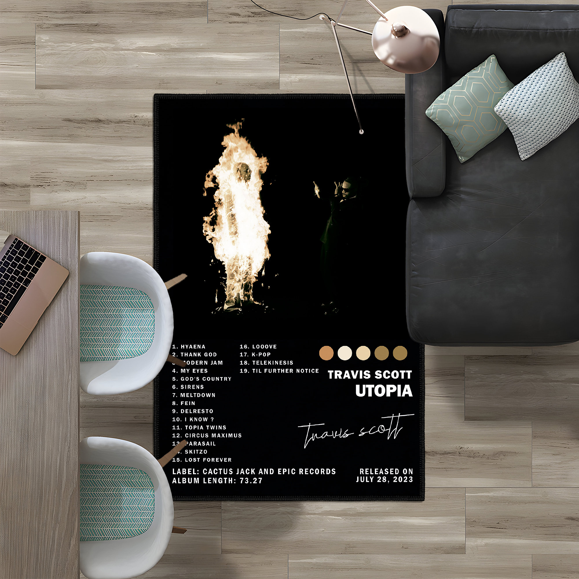 Travis Scott Album Cover Rug,utopia Album Cover Rug,album Cover Rug ...