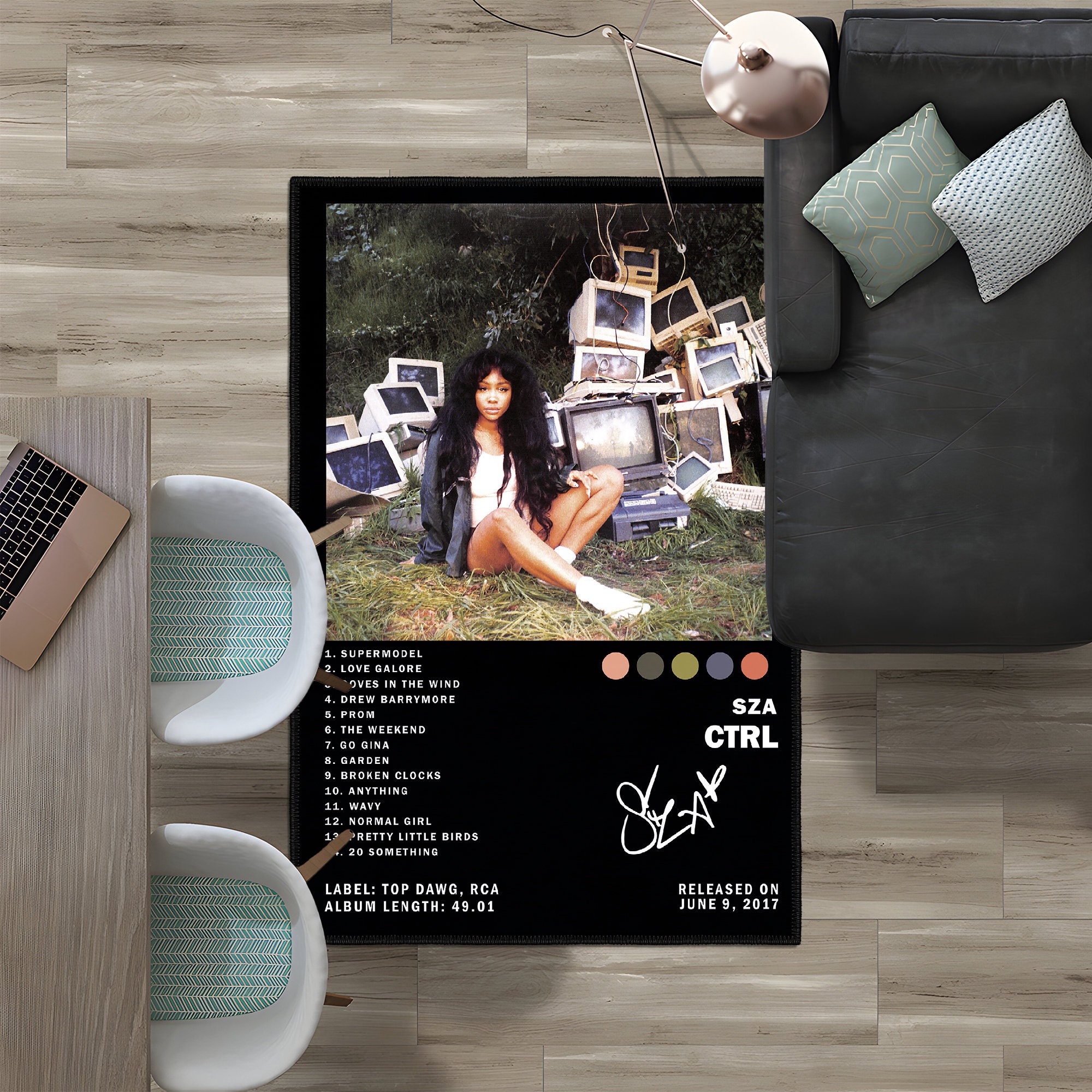 SZA Album Cover Rug,ctrl Album Cover Rug,album Cover Rug,area Rugs ...