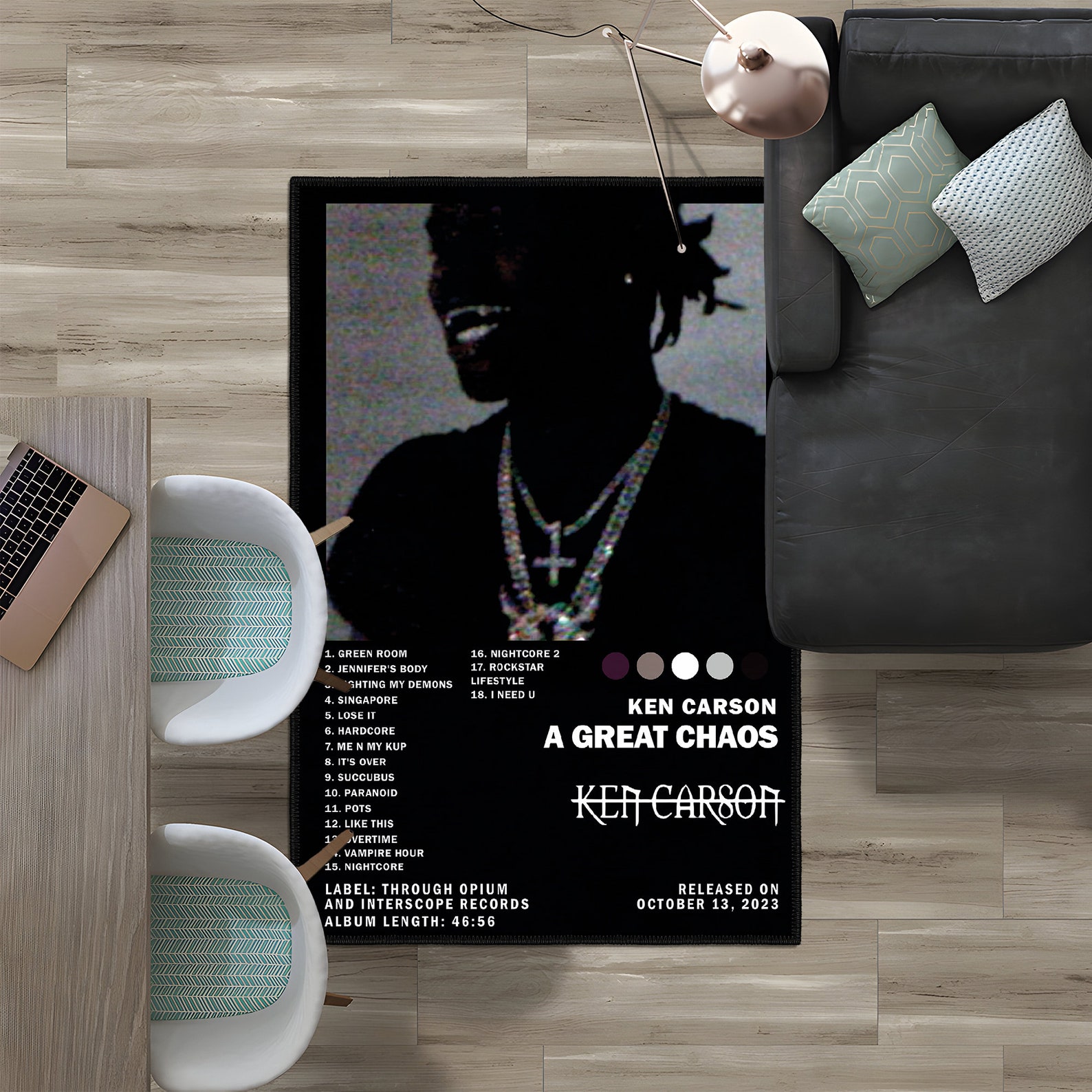 Ken Carson Album Cover Rug, Album Cover Rug, Indoor Rug, Area Rugs ...