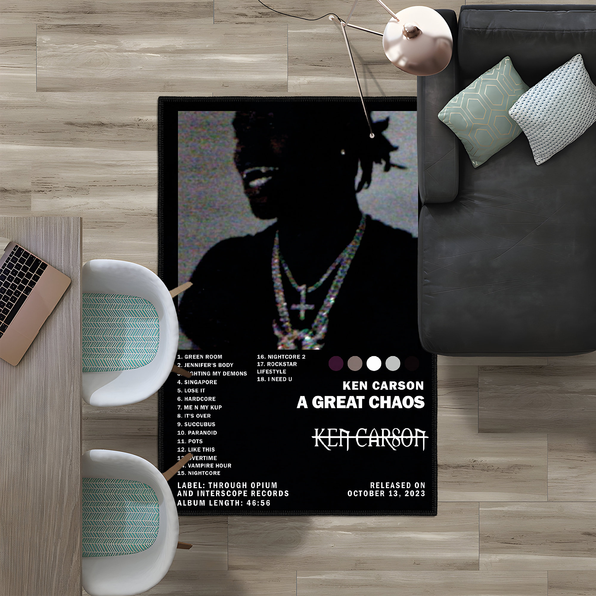 Ken Carson Album Cover Rug, Album Cover Rug, Indoor Rug, Area Rugs ...