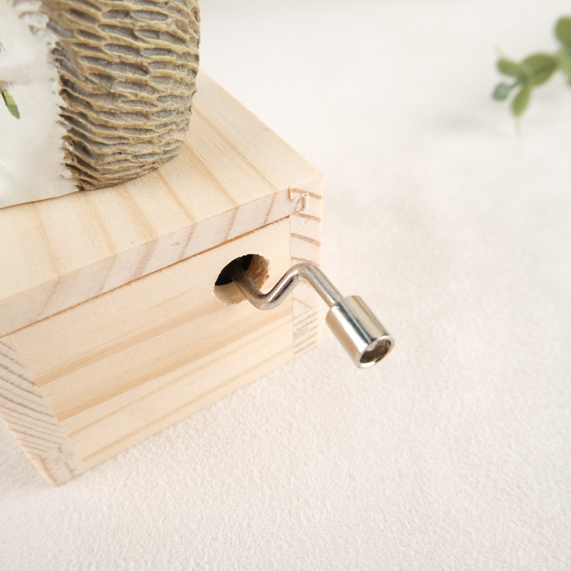 Cute Animal Hand Crank Music Boxes, Custom Engraved Name Music Box ...