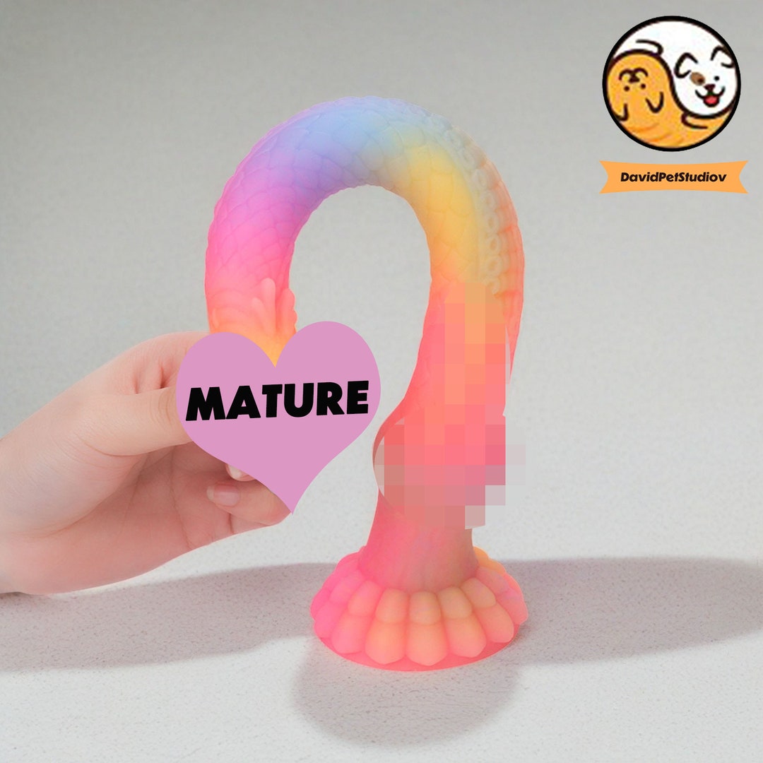 Huge Super Long Fantasy Dildo, S/M/L/XL Silicone Long Dildo, Glow in ...