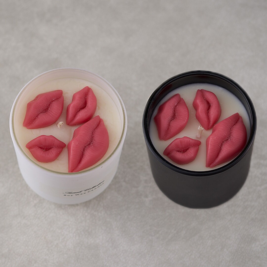 Luxury Scented Lips Candles, Modern Candles, Minimalist, Birthday ...