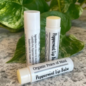 Organic Peace of Mind Vegan Lip Balm Set - Etsy