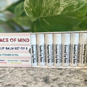 Organic Peace of Mind Vegan Lip Balm Set - Etsy