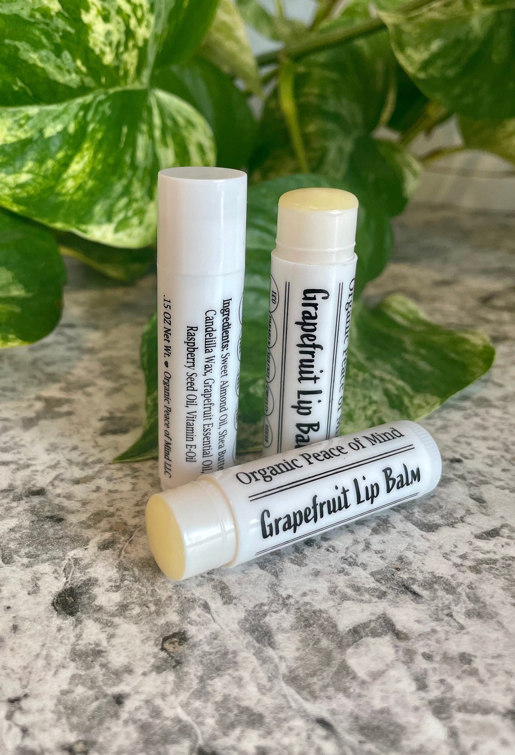 Organic Peace of Mind Vegan Lip Balm Set - Etsy