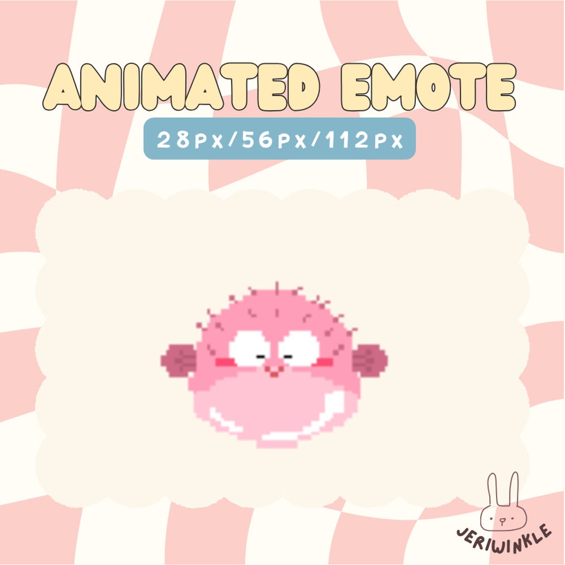 Animated Emote Cute Puffer Fish - Emote for Streaming - Funny Cartoon ...