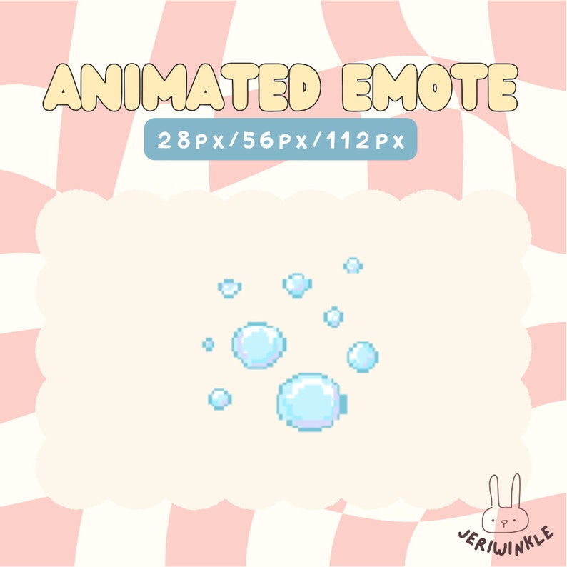Animated Emote Cute Bubble - Emote for Streaming - Funny Cartoon Emote ...