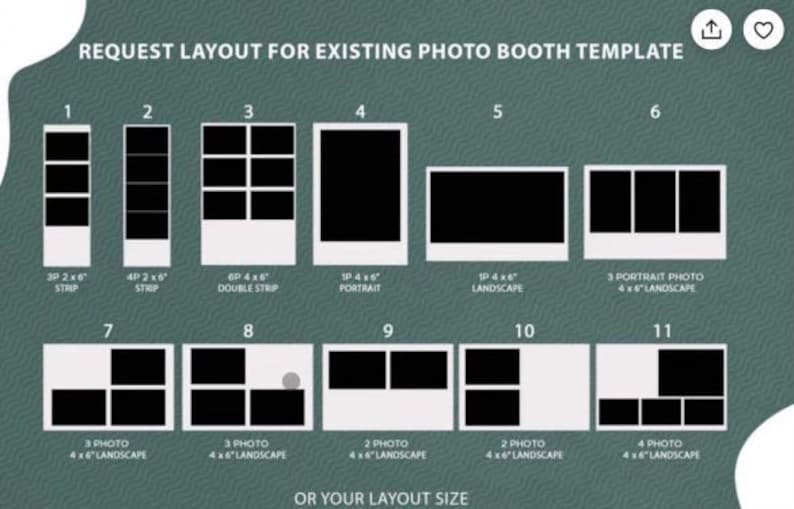 Photo Booth Templates for Every Special Occasion - Etsy