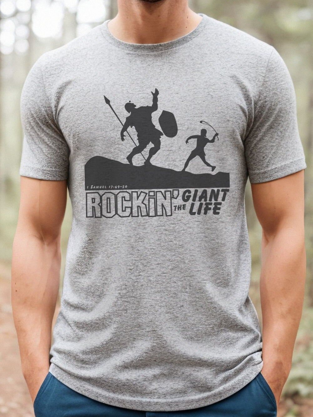 Giant Life Tee, David Vs. Goliath Shirt, Christian Men's Clothing ...