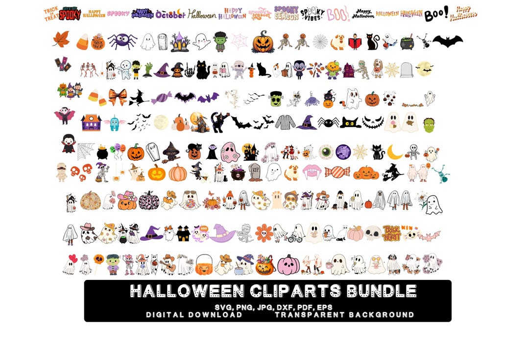 Halloween SVG Bundle, Halloween Character SVG Pack , Halloween Svg ...