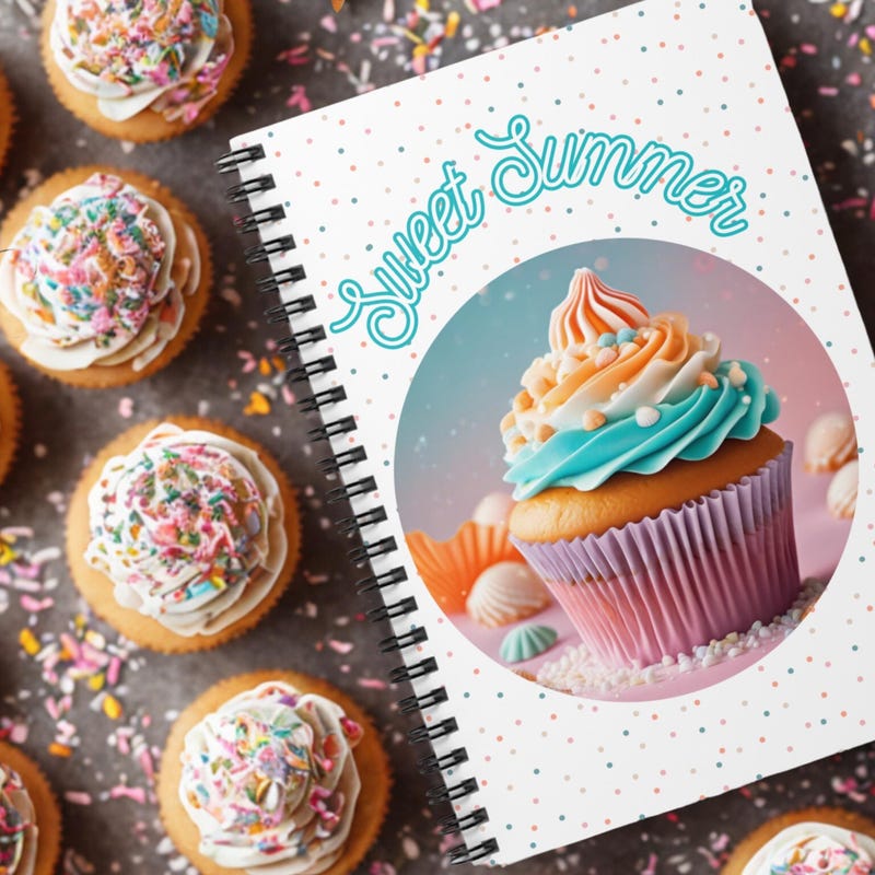 Cupcake Notebook - Etsy