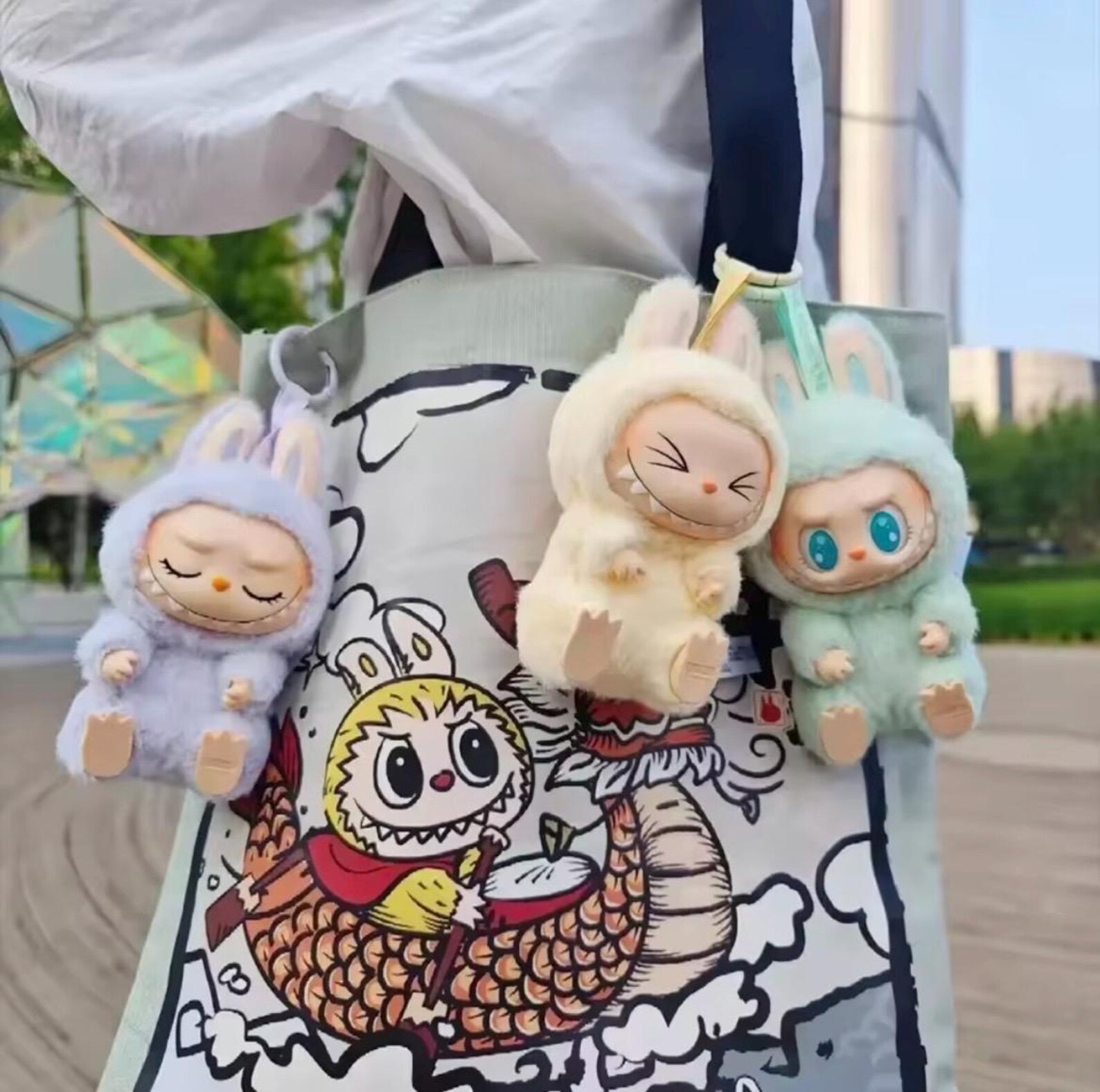 Grey Sat Down Labubu Teddy - Etsy