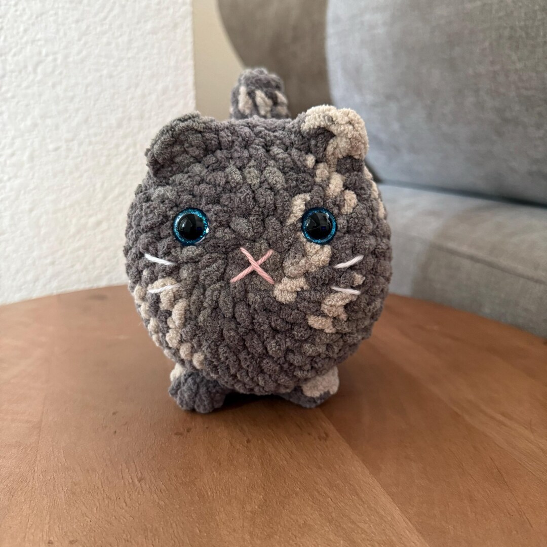 Biscuit the Blue Eyed Grey Kitty Loaf Cat Plush Stuffed Animal ...