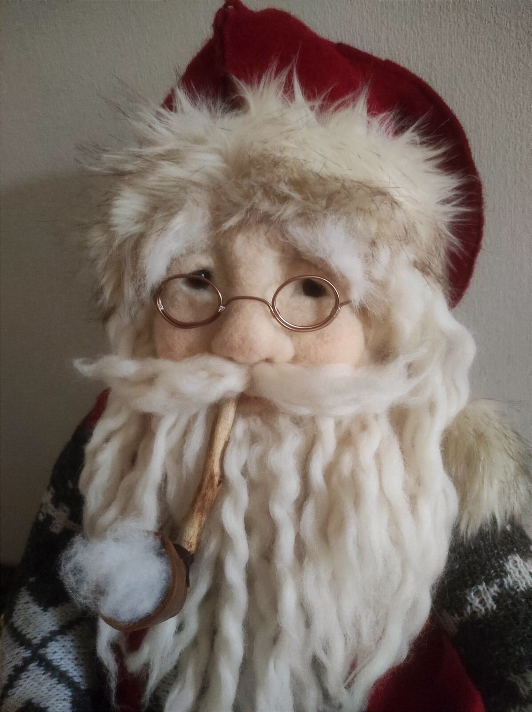 Handmade Santa Claus, Santa Claus Figure, Christmas Standing Figurine ...