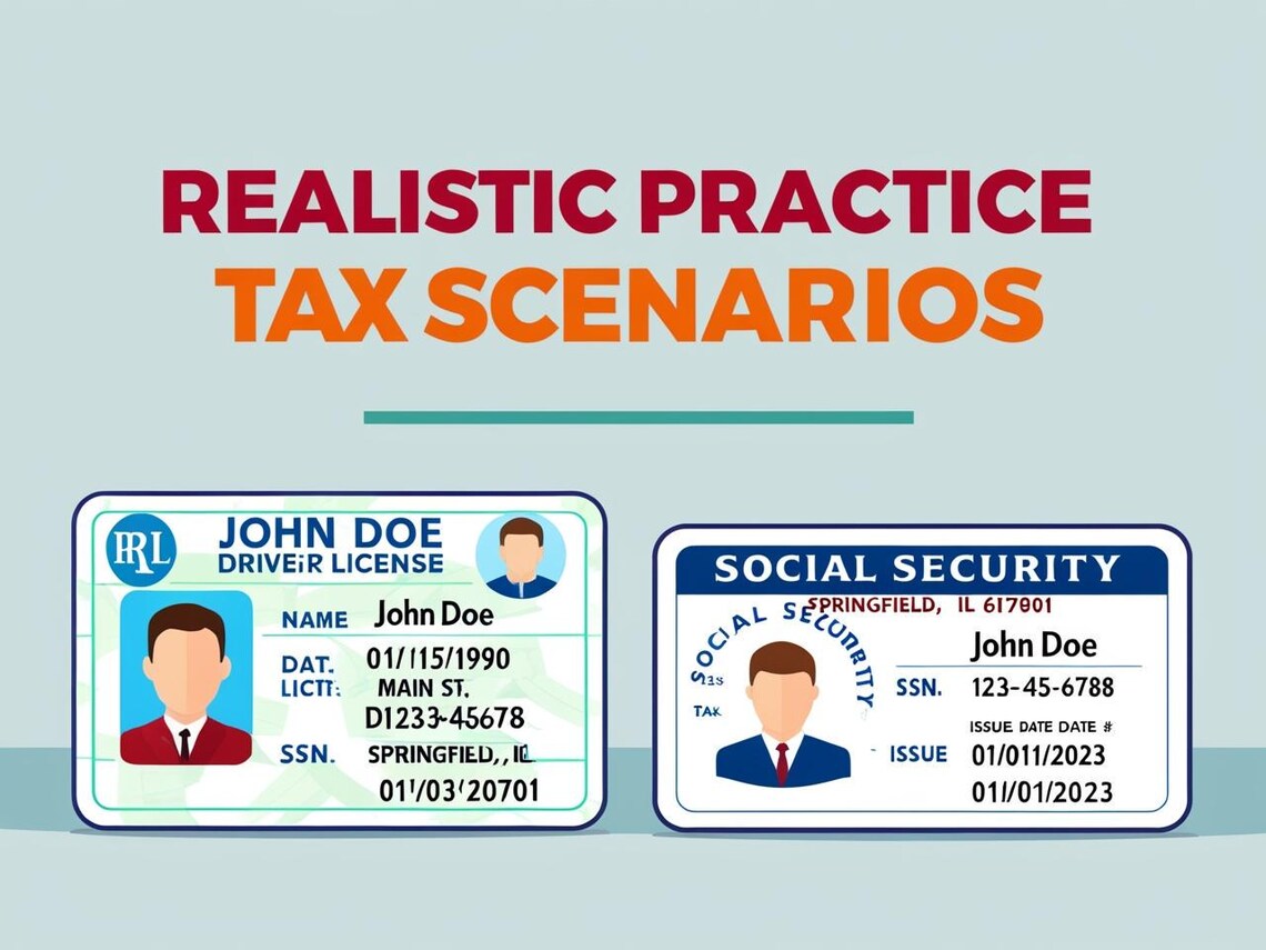 200 Practice Income Tax Return Scenarios With Answer Key & Resell ...