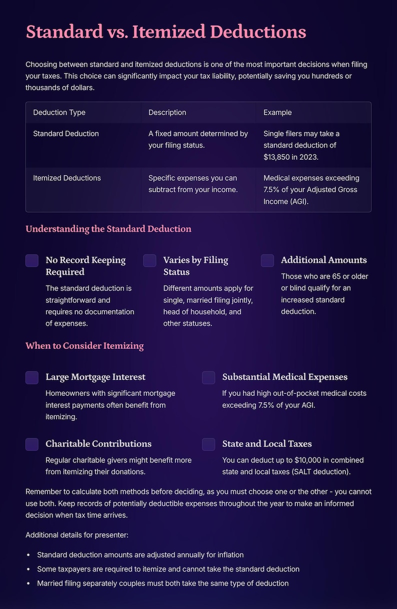 Tax Preparation Training | Visual Aids - Etsy