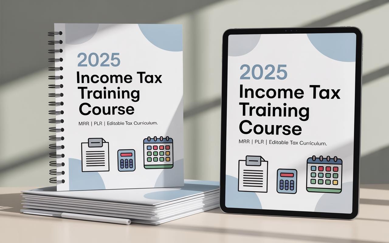 2025 Income Tax Training Course | Digital Download | Editable ...