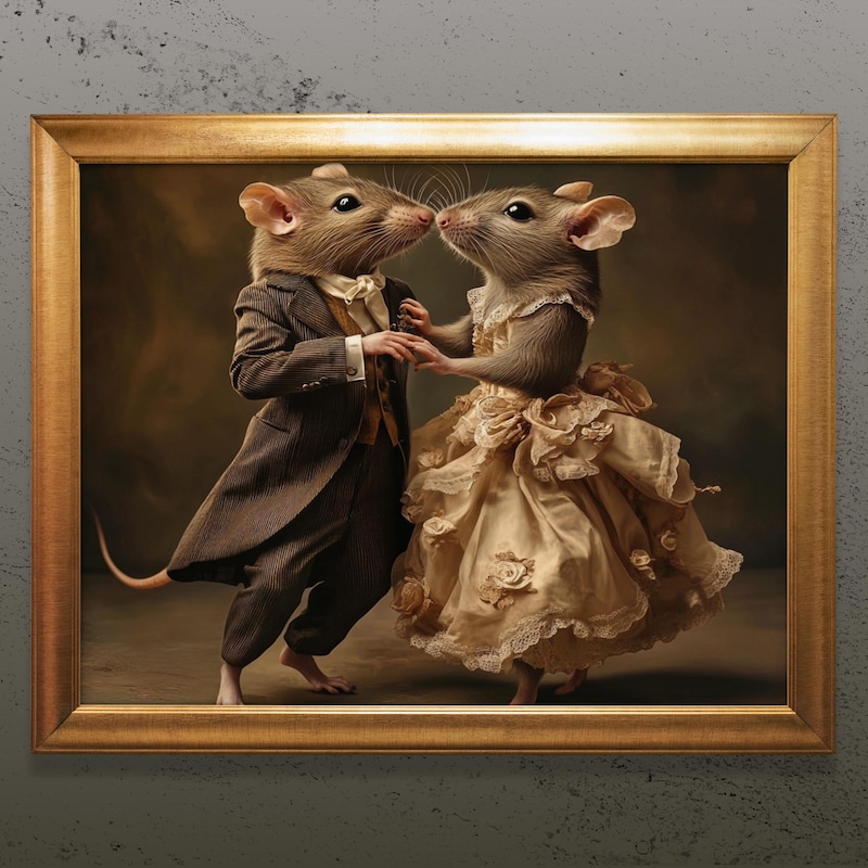 Romantic Painting - Etsy