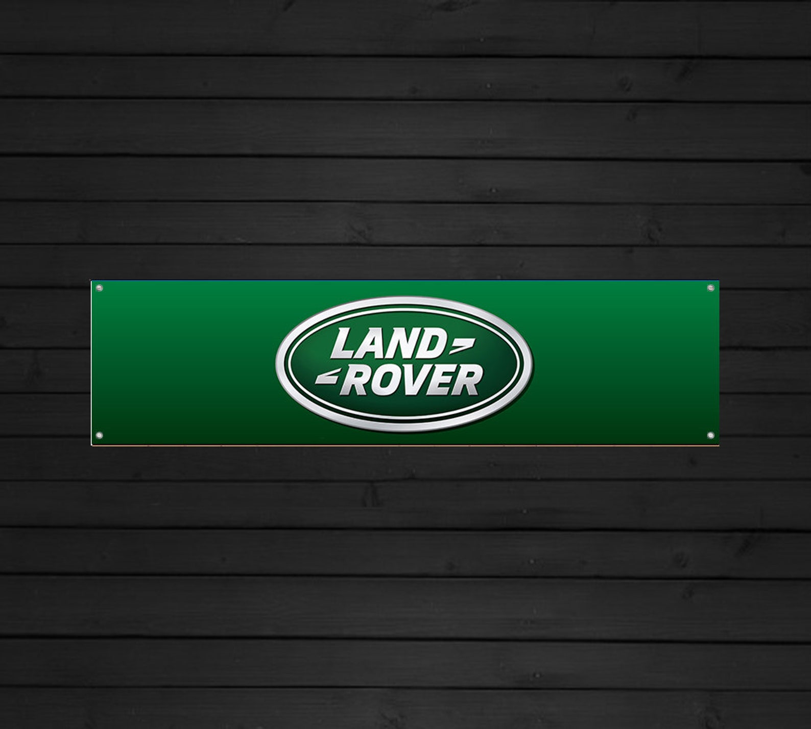 Land Rover Car Logo Waterproof PVC Banner for Man Cave, Garage, Bedroom ...