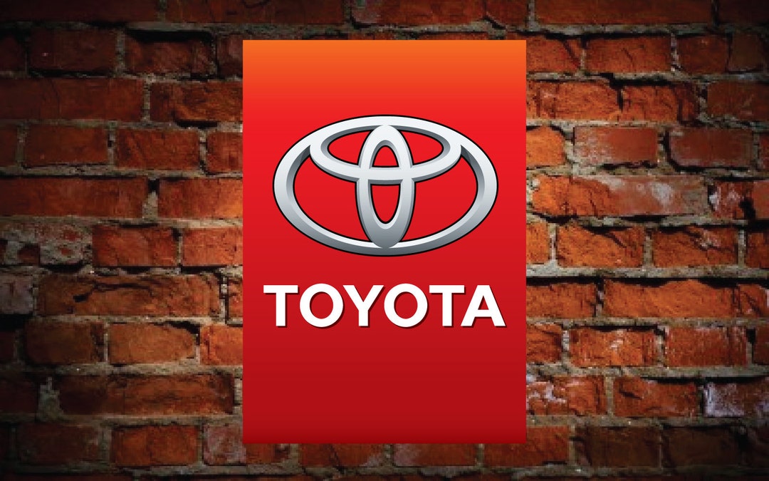 Toyota Car Logo Waterproof PVC Banner for Man Cave, Garage, Bedroom ...